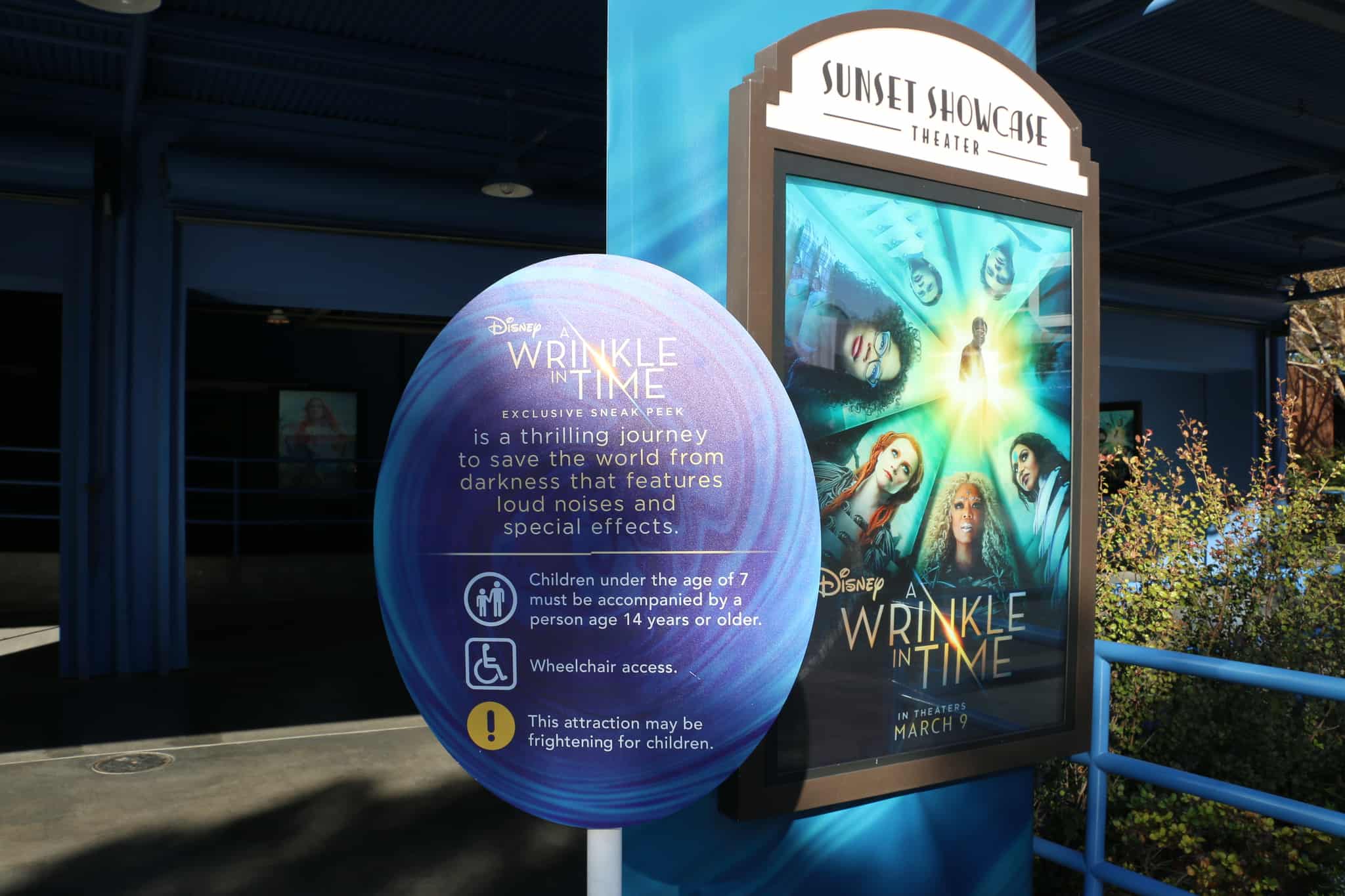 Wrinkle in time preview sign 2 - WDW News Today