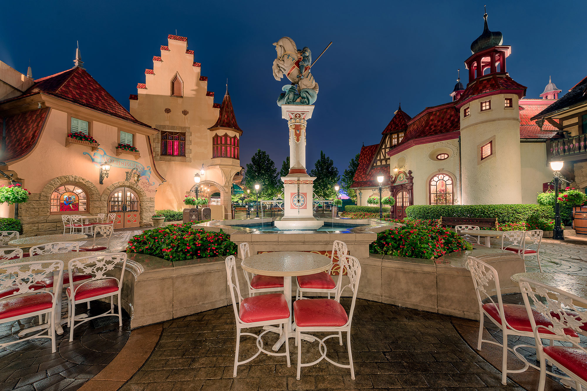 Epcot-Rain-Washed-Germany-Pavilion - WDW News Today