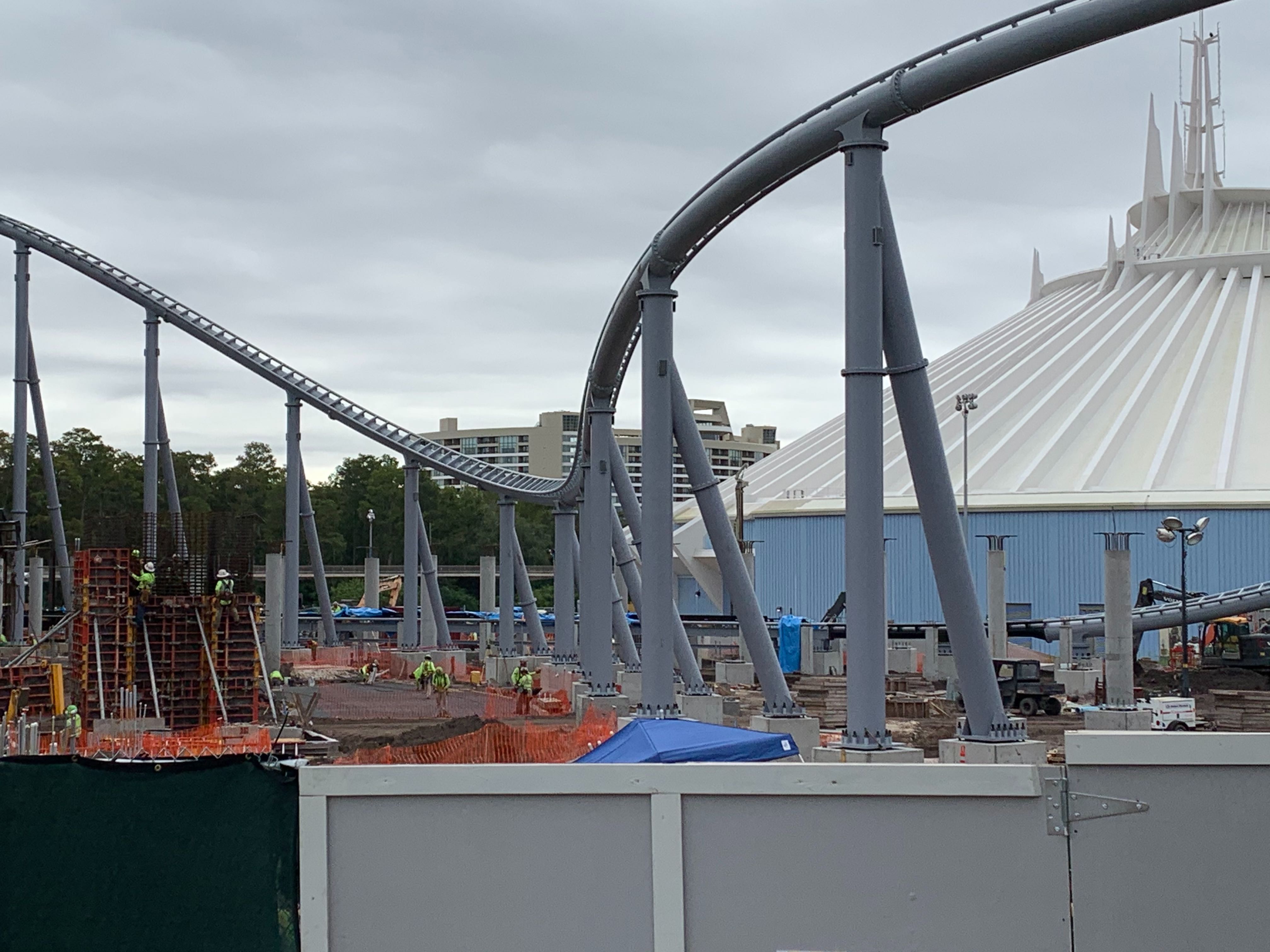 tron lightcycle run full exterior track installed magic kingdom_3 - WDW ...