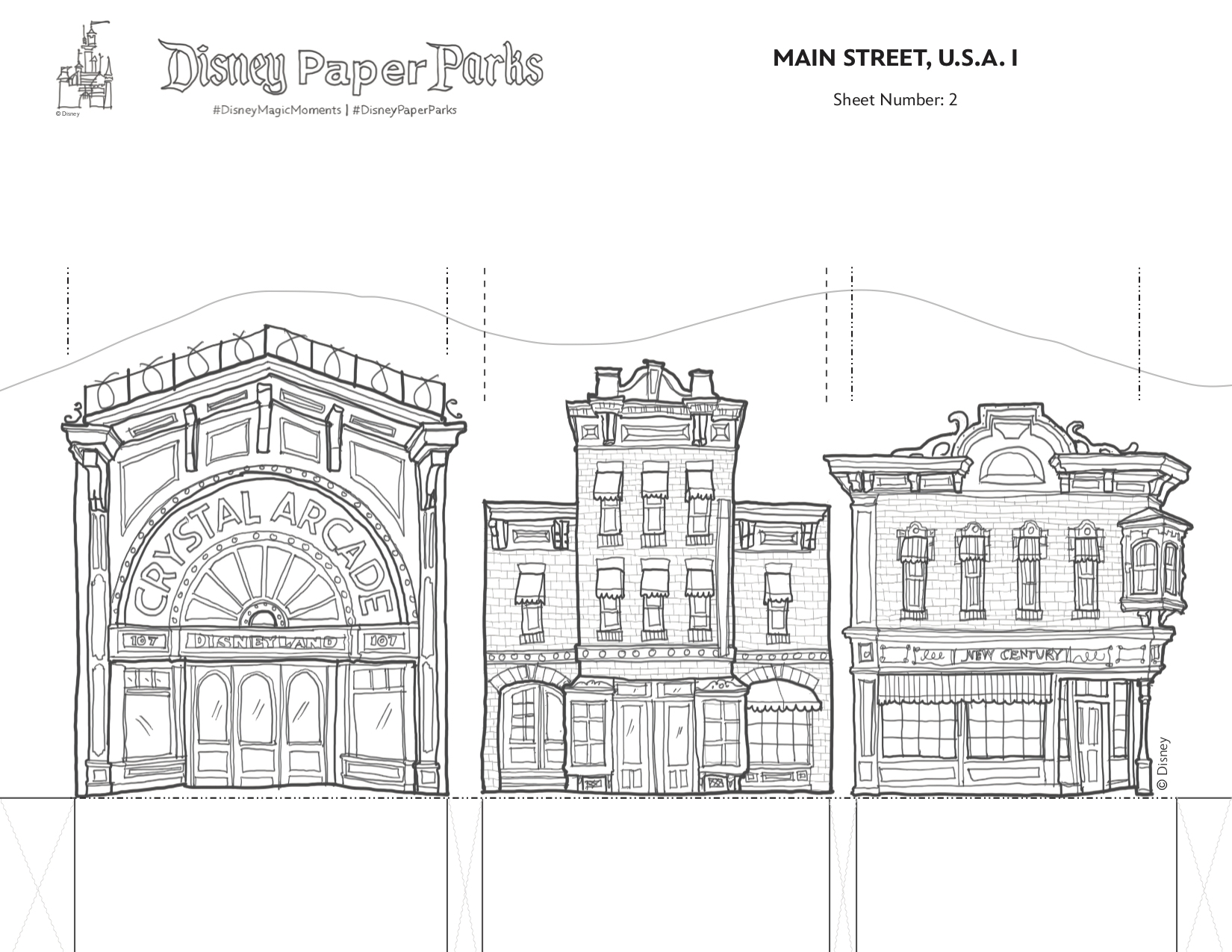 Walt Disney Imagineering Presents New Disney Paper Parks Printable 3D