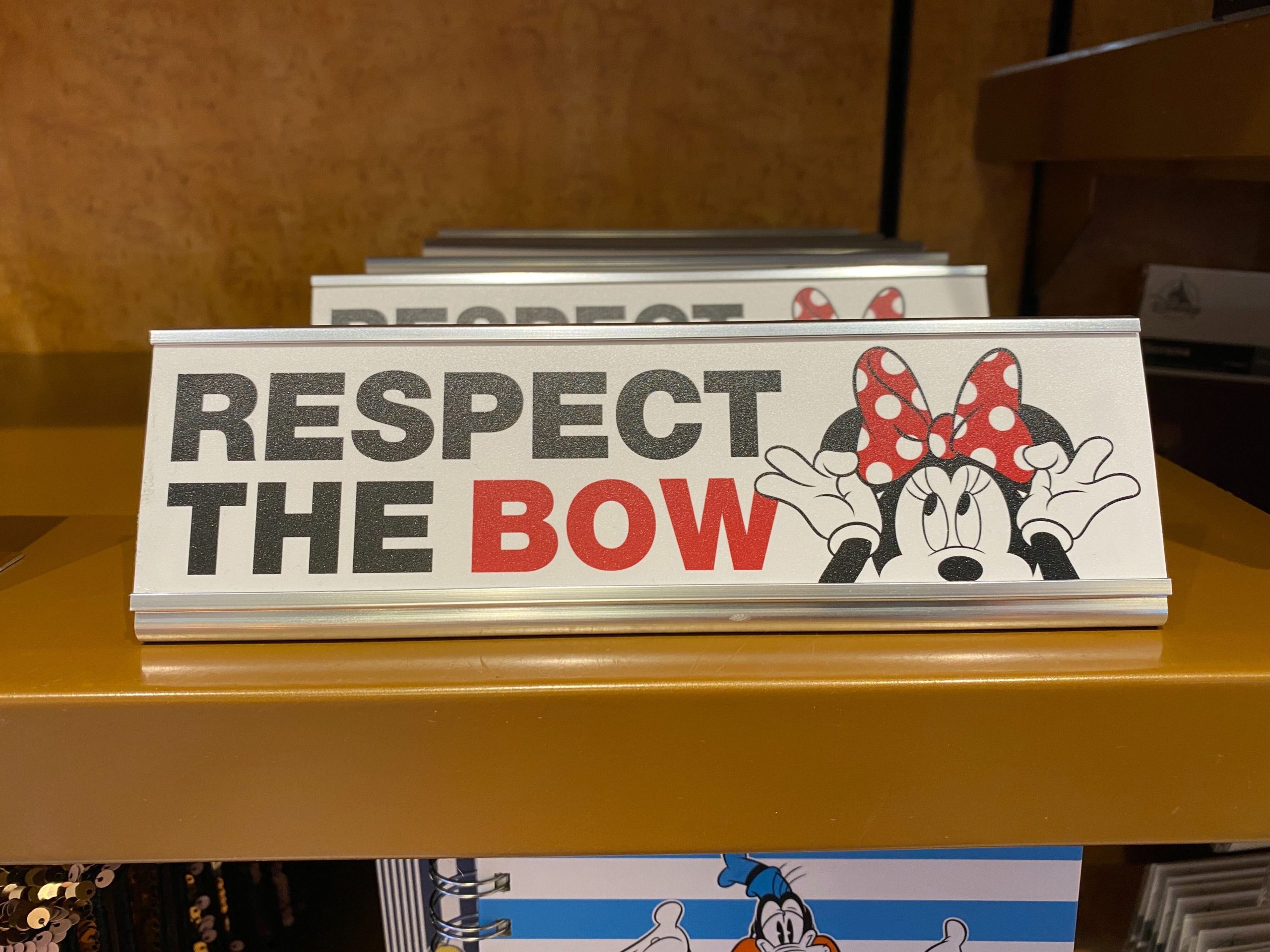 respect the bow nameplate (2) - WDW News Today