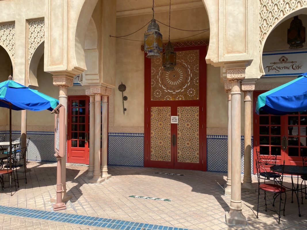 Tangierine Cafe Now Temporarily Closed at the Morocco Pavilion in EPCOT ...