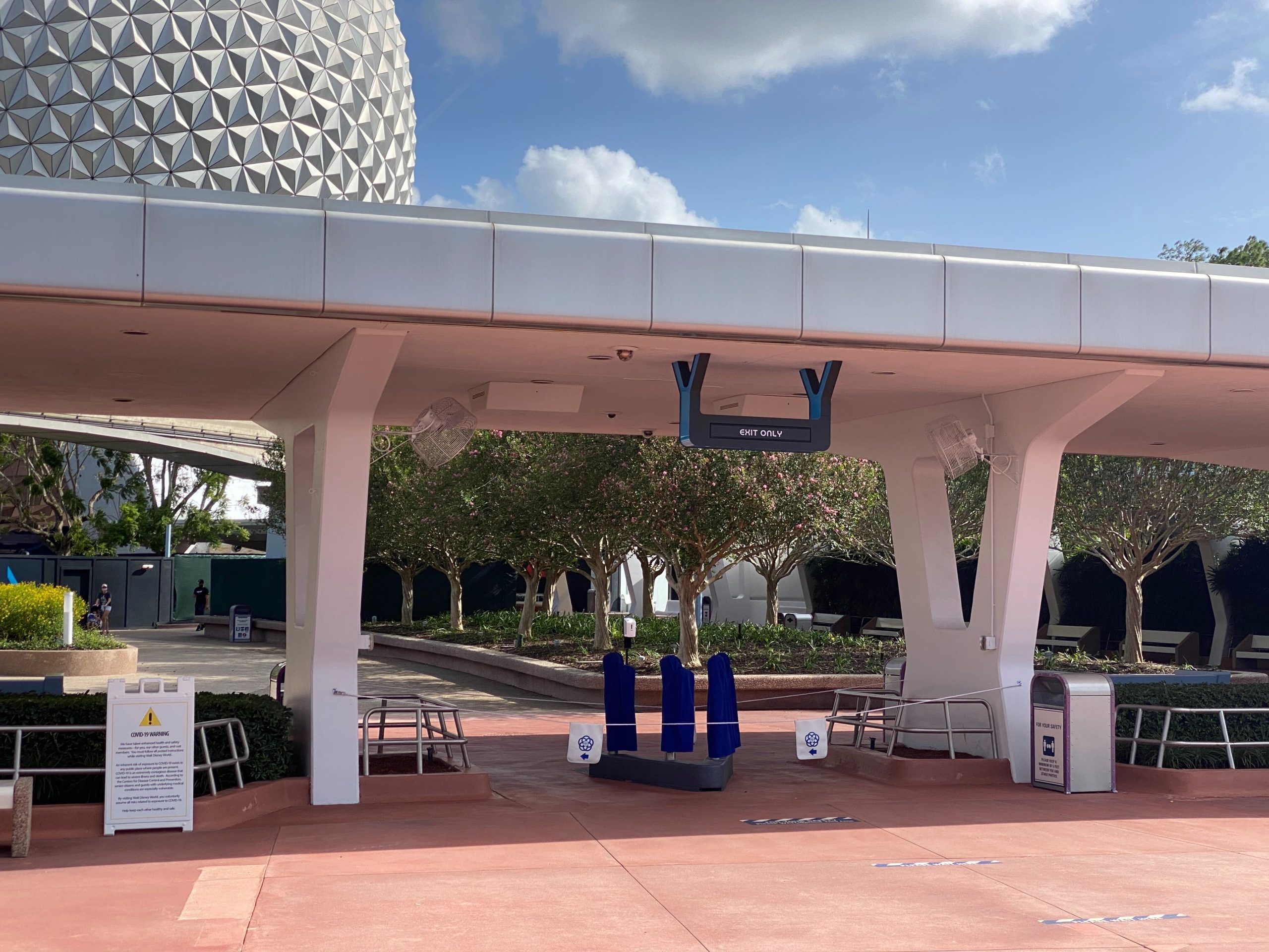 new epcot entrance turnstile sign signage 2 - WDW News Today