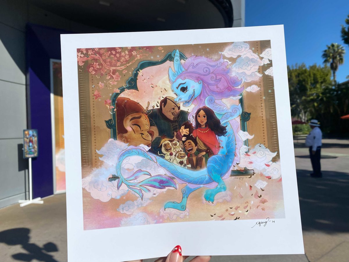 PHOTOS: Legacy Passholders Can Now Get a Signed Print of "Raya and the ...