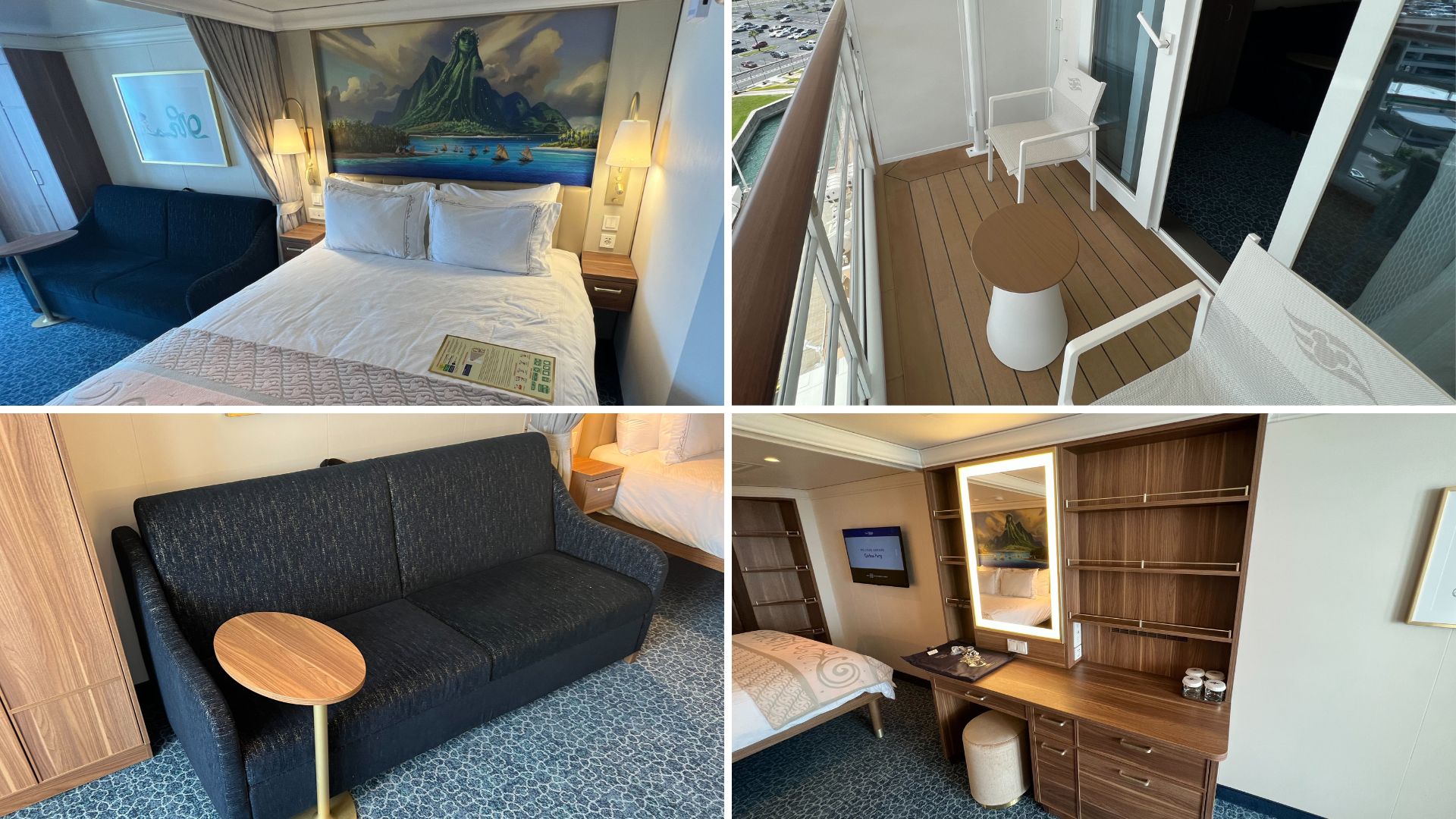 PHOTOS VIDEO Tour A Disney Wish Deluxe Family Stateroom With A Verandah WDW News Today 