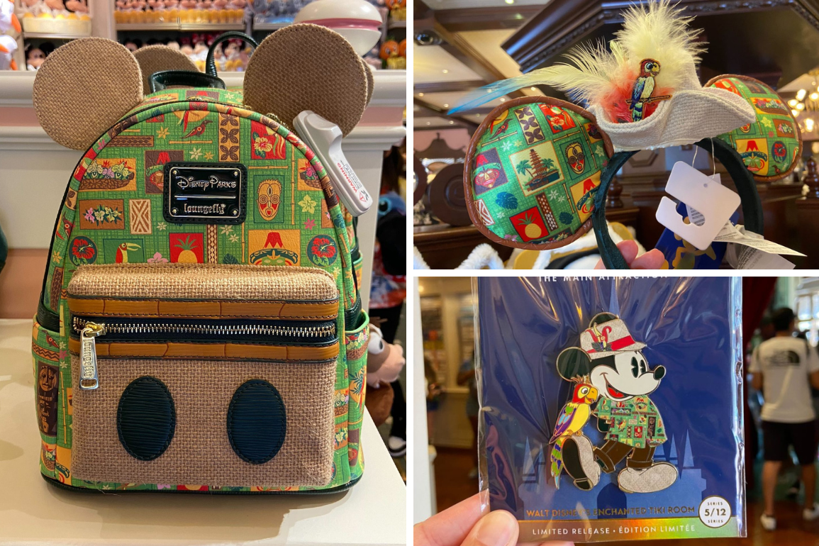 Loungefly Disney Parks MMMA Tiki Room Mini Backpack - munimoro.gob.pe