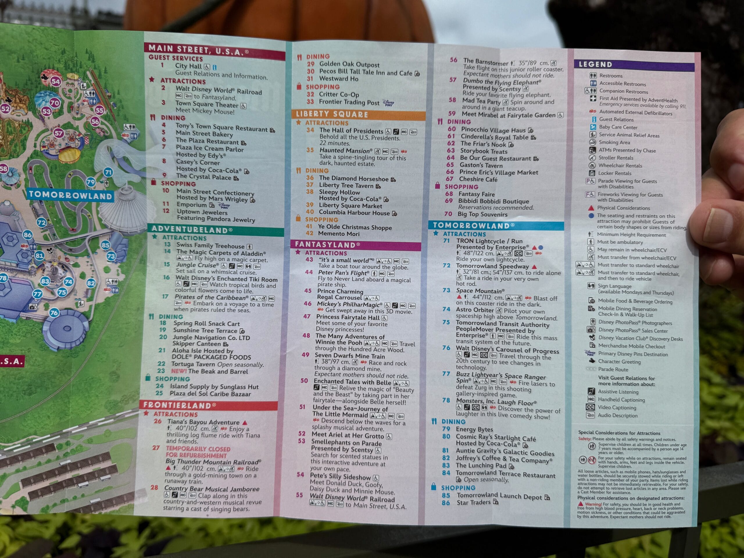 Updated Guidemap Including The Beak and Barrel Arrives at Magic Kingdom - Disney by Mark