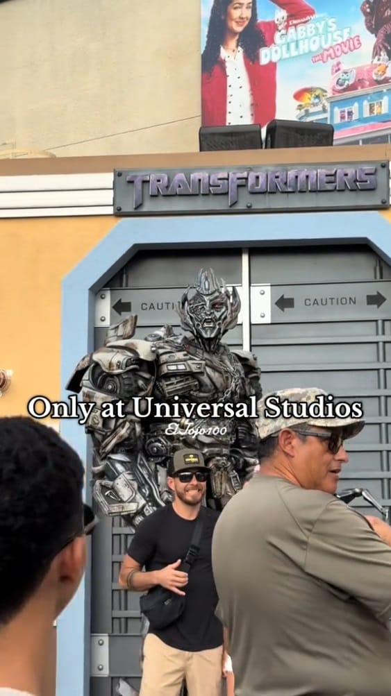Megatron Cheers "FIGHT FIGHT FIGHT" as Guests Brawl at Universal ...