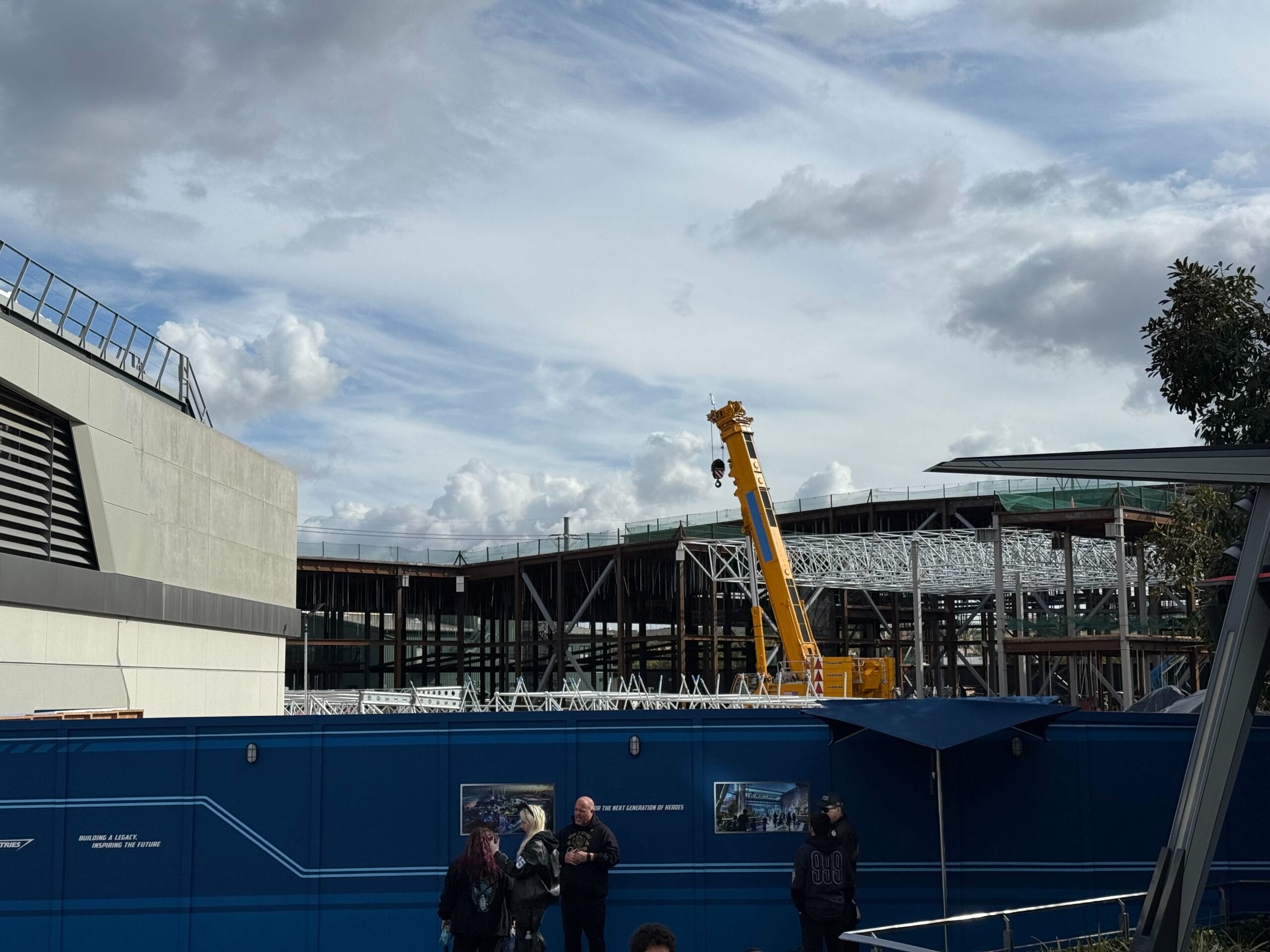 Canopy Installed Between New Avengers and Iron Man Rides at Disney California Adventure - WDW ...