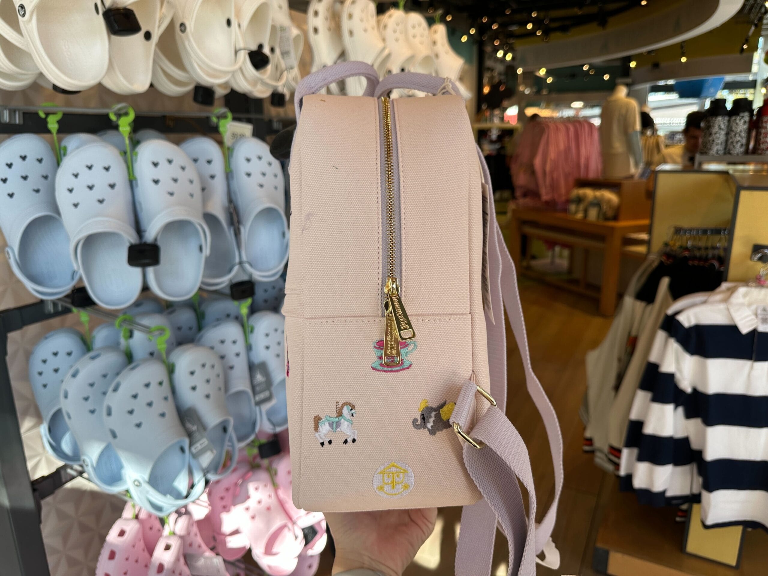 Loungefly Canvas Backpack Featuring Disney Park Attraction Icons Now ...