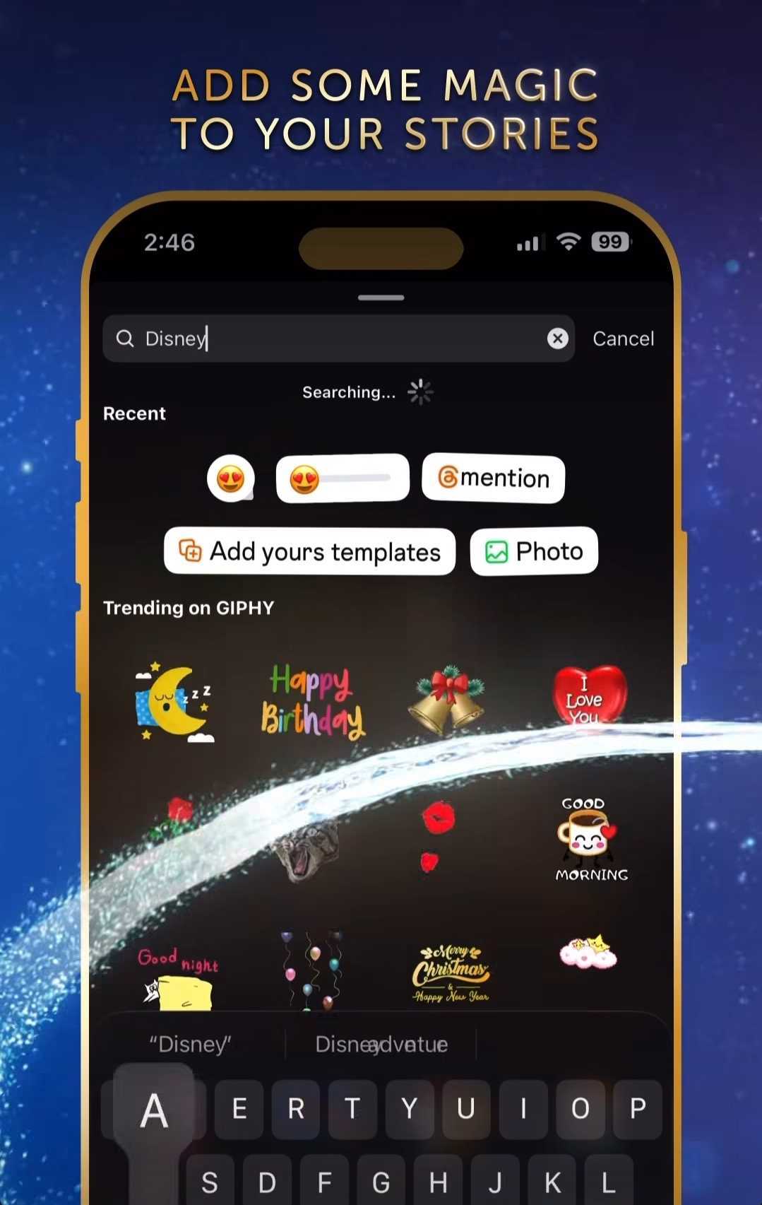 Disney Cruise Line Adventure Ship & Character Gifs Added to Instagram ...