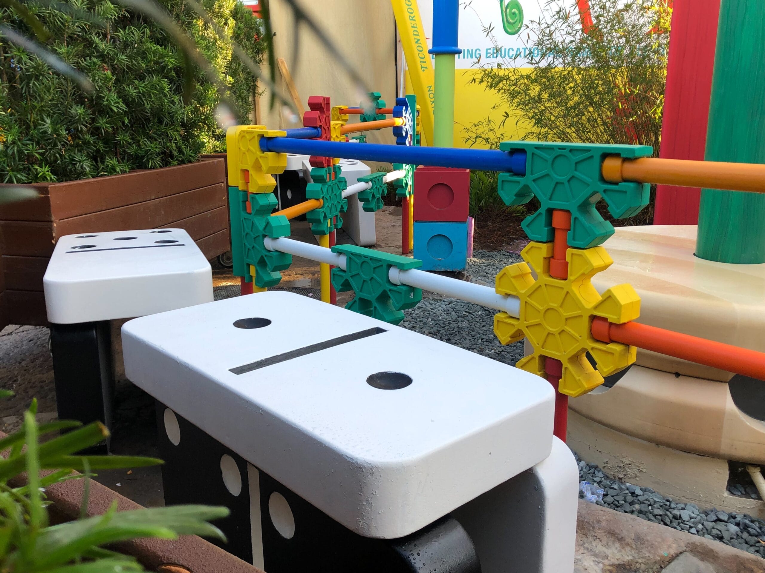 Domino Benches Return During Toy Story Land Snack Kiosk Construction ...
