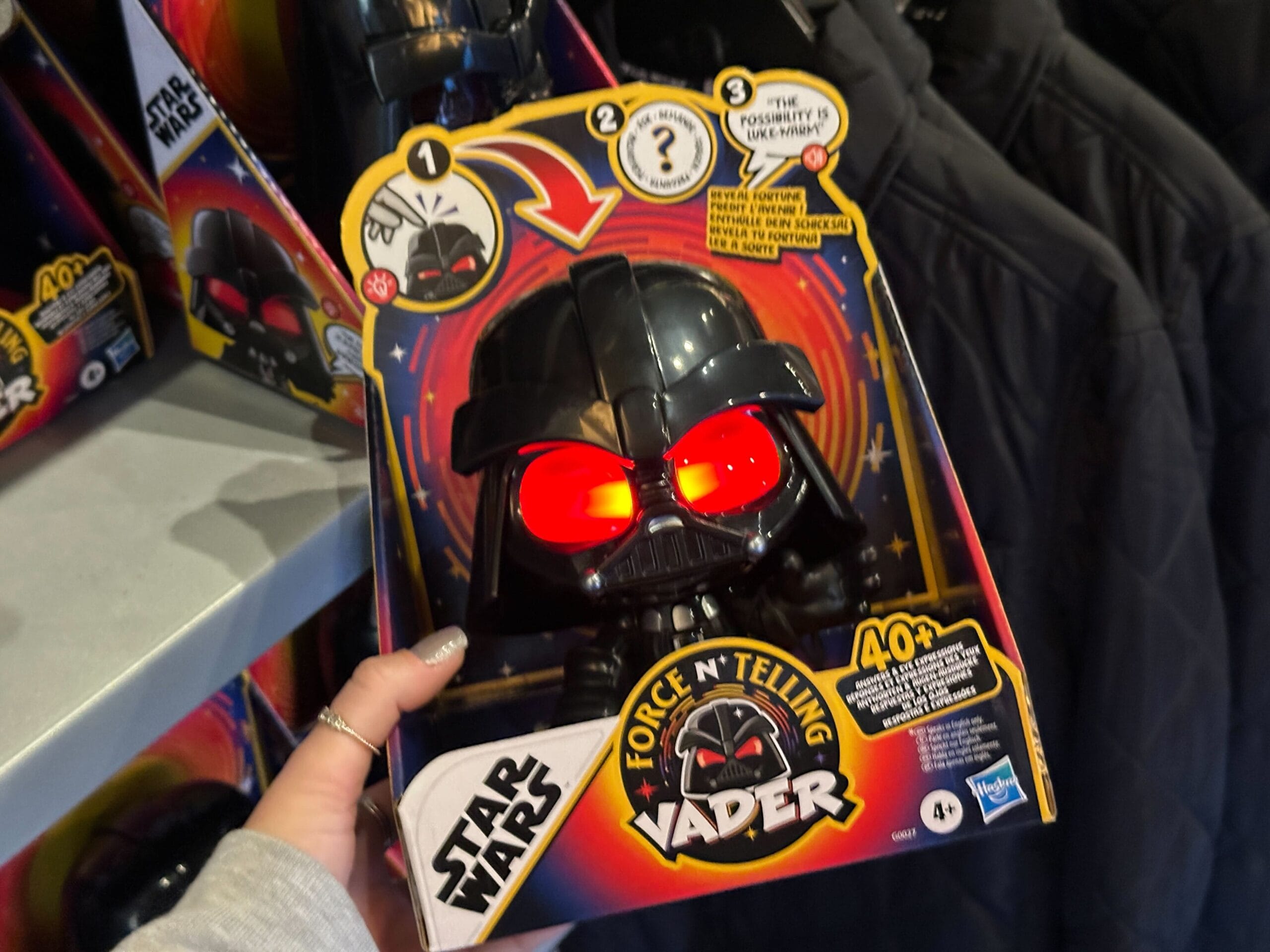 Darth Vader Fortune Telling Toy, Commander Pyre Helmet, and Black Spire ...