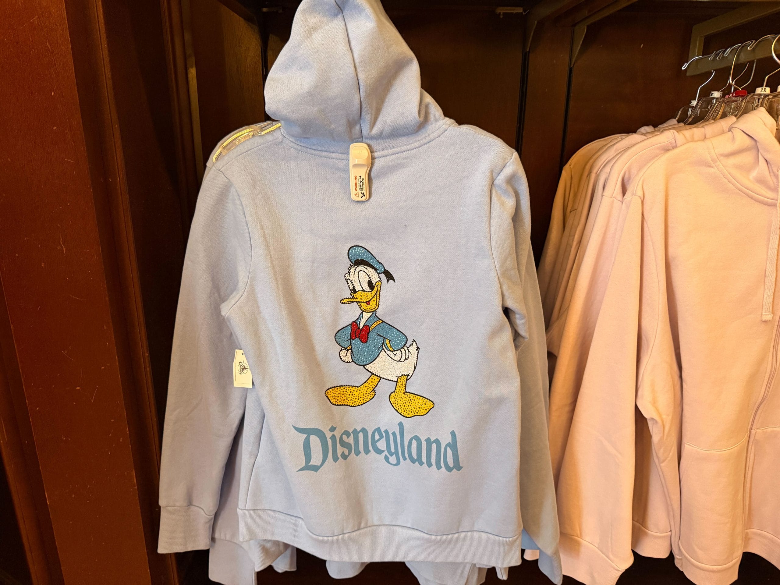 Bedazzled Donald and Daisy Hoodies Now Available in Disneyland - WDW ...
