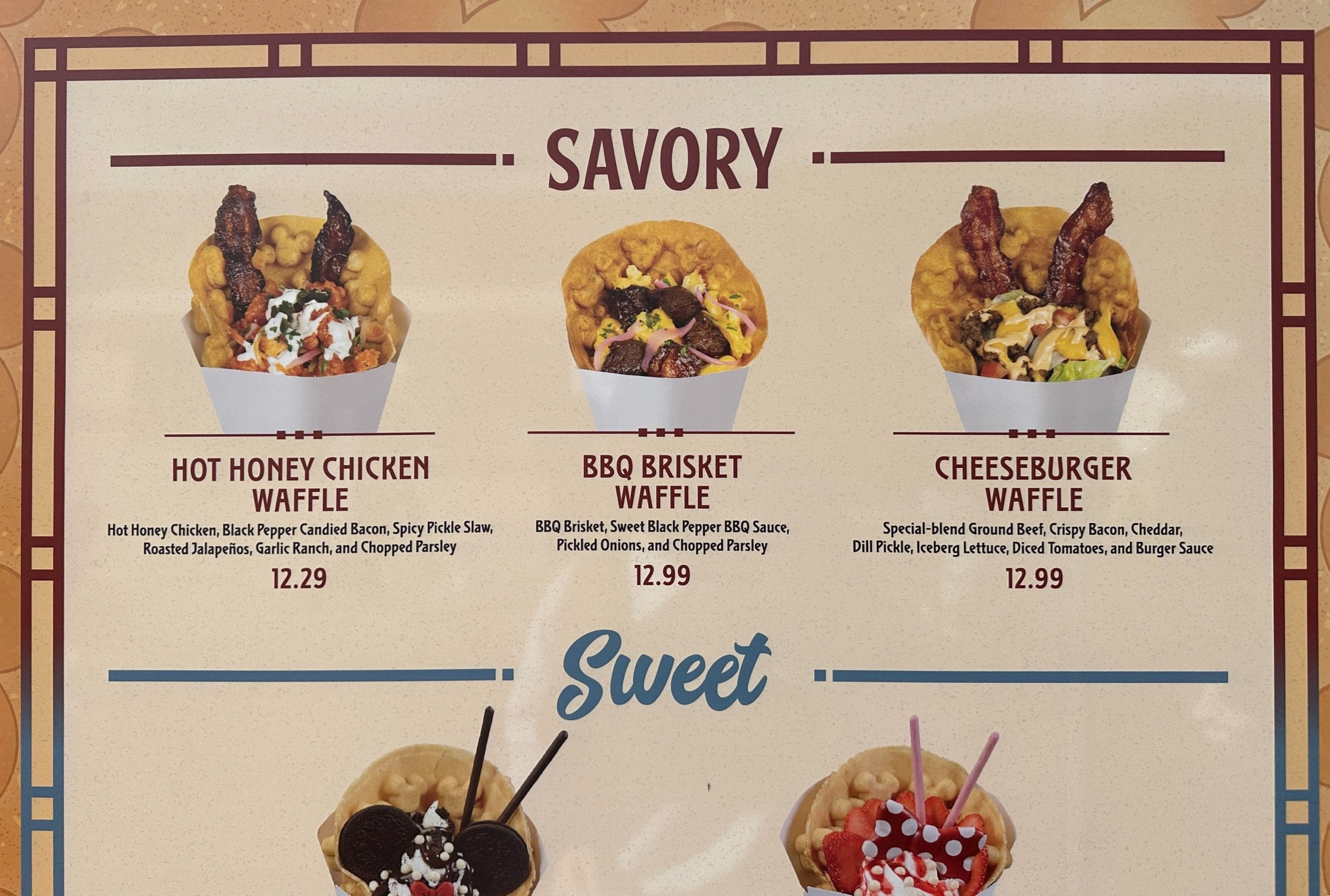 Review: We Tried All Three New Savory Bubble Waffles at Disney Springs ...