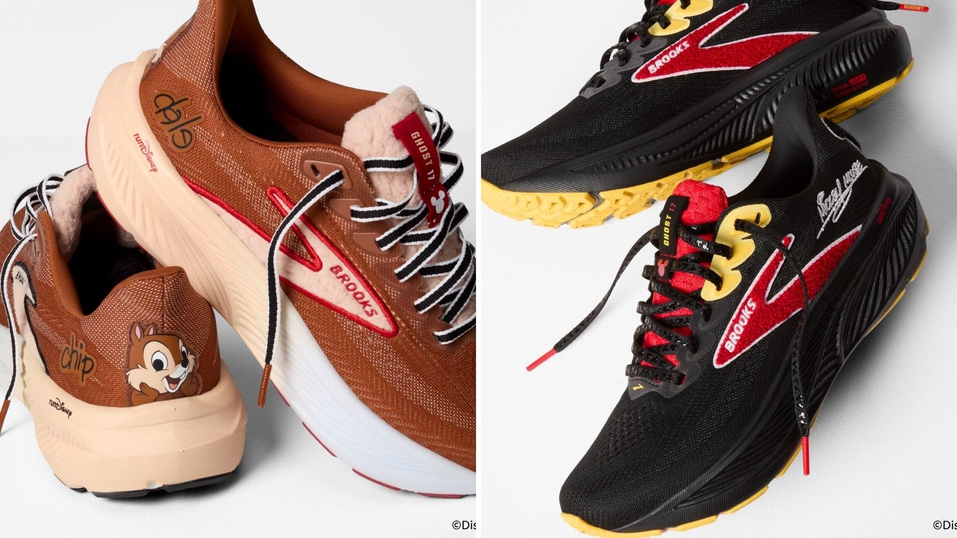 Mickey, Chip 'n' Dale, and Stitch Brooks Running Shoes Now Available ...