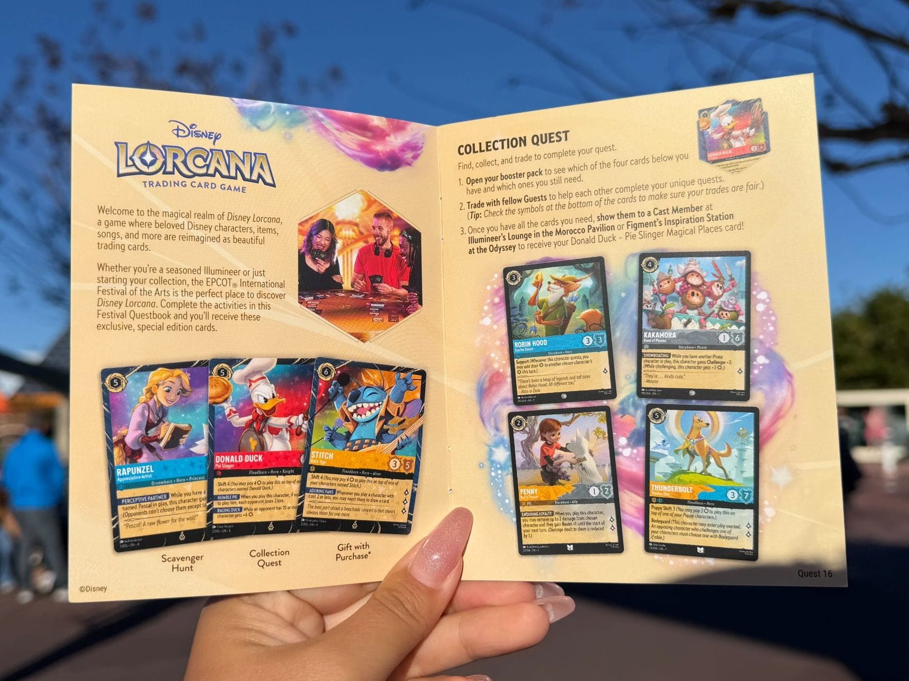 Disney Lorcana Ink & Find Scavenger Hunt at EPCOT Festival of the Arts ...