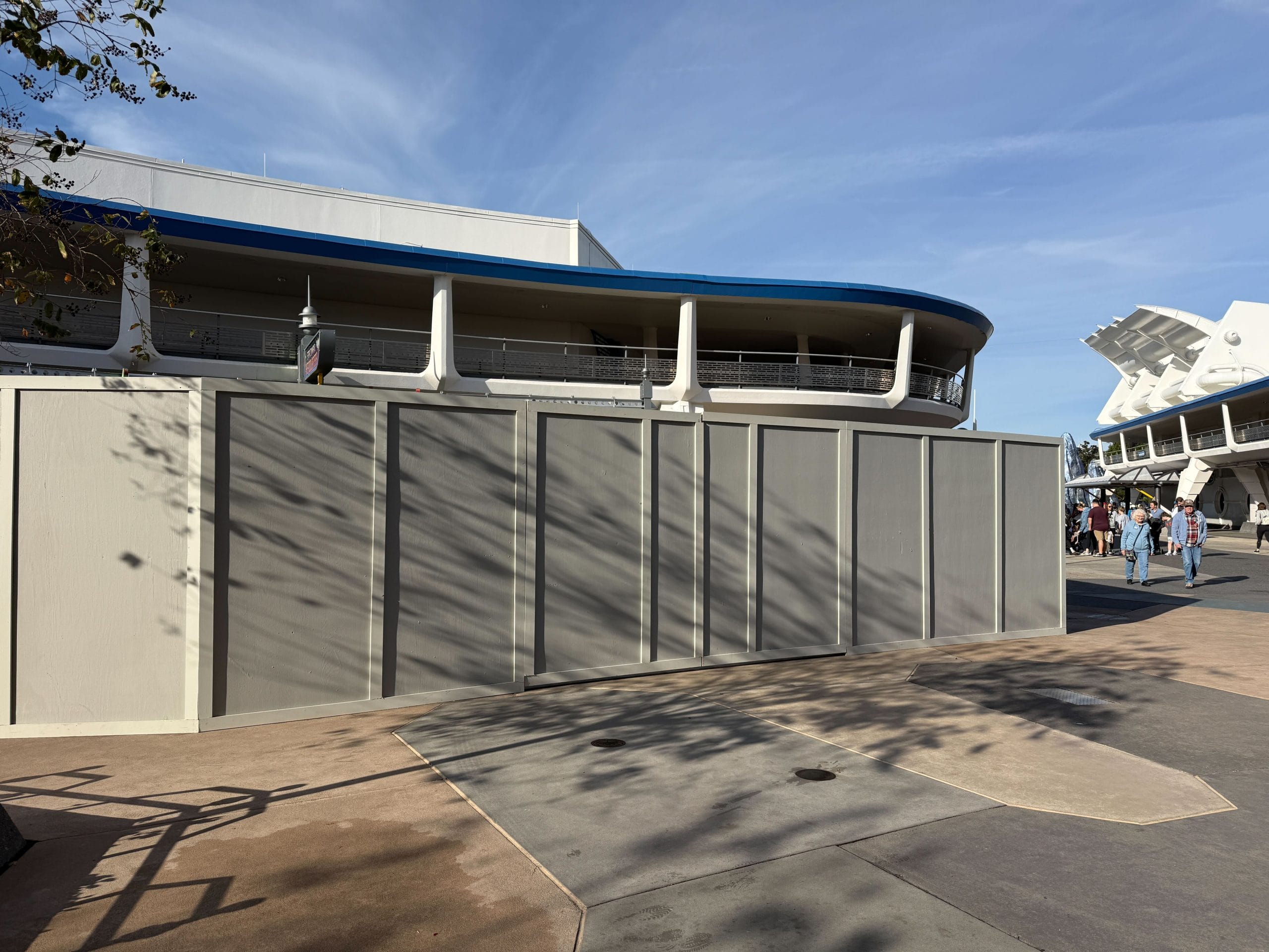 Construction Walls Go Up at Buzz Lightyear's Space Ranger Spin Entrance ...