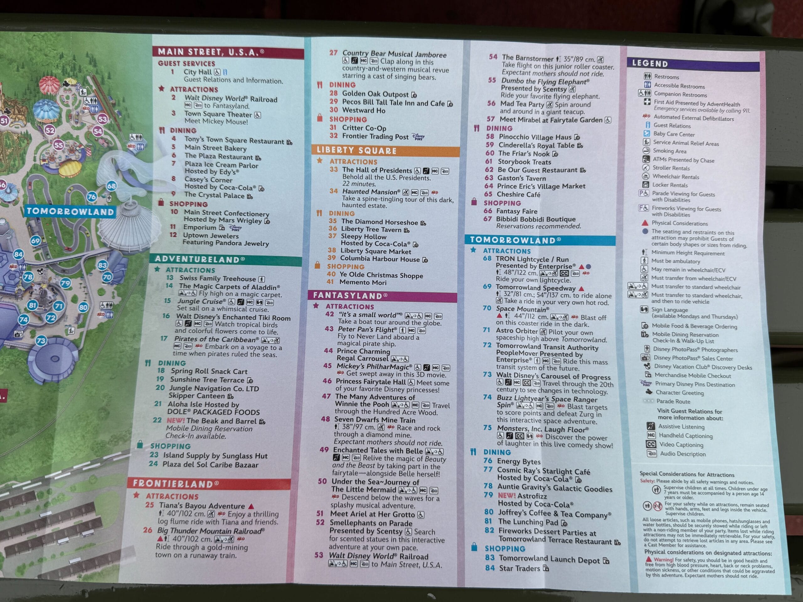 Updated 2026 Magic Kingdom Guidemap Includes New Buzz Lightyear's Space ...