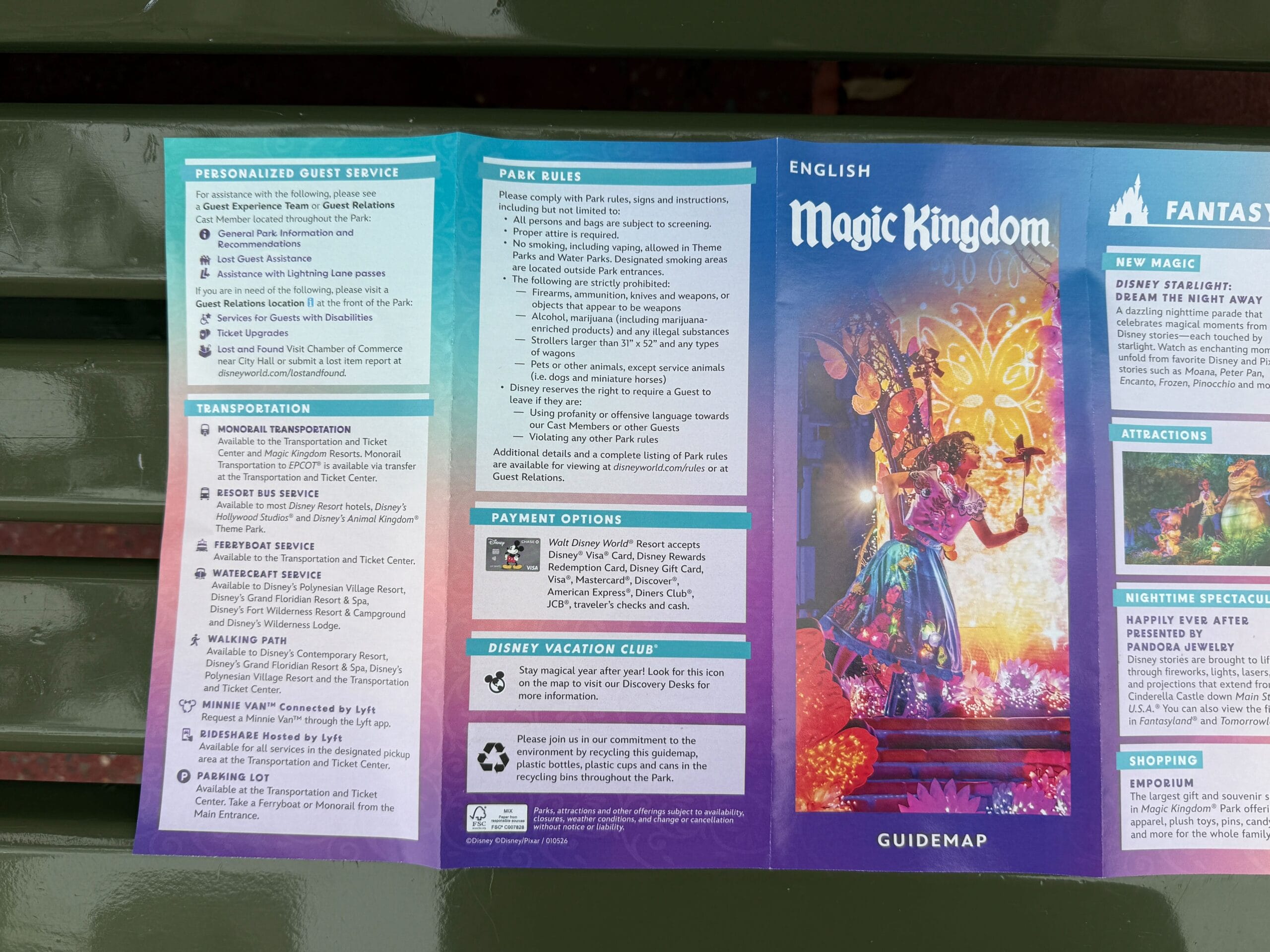 Updated 2026 Magic Kingdom Guidemap Includes New Buzz Lightyear's Space ...