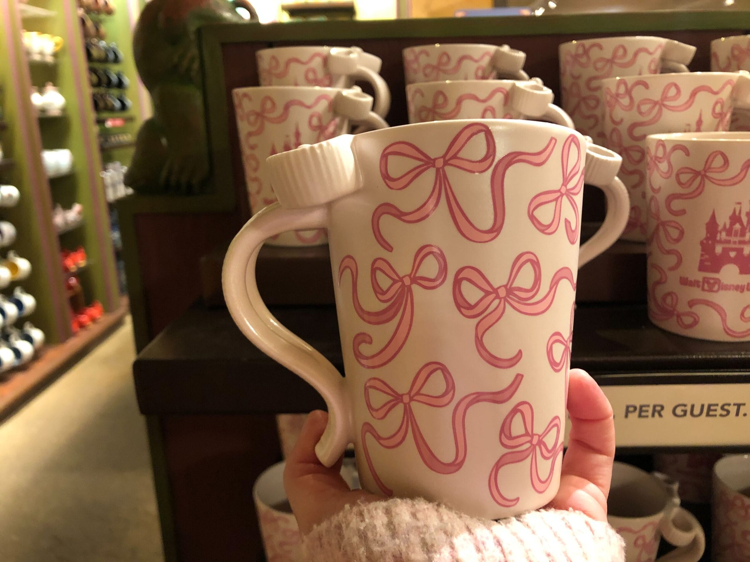 Pink Version of Castle Bow Mug by Starbucks Arrives at Walt Disney ...